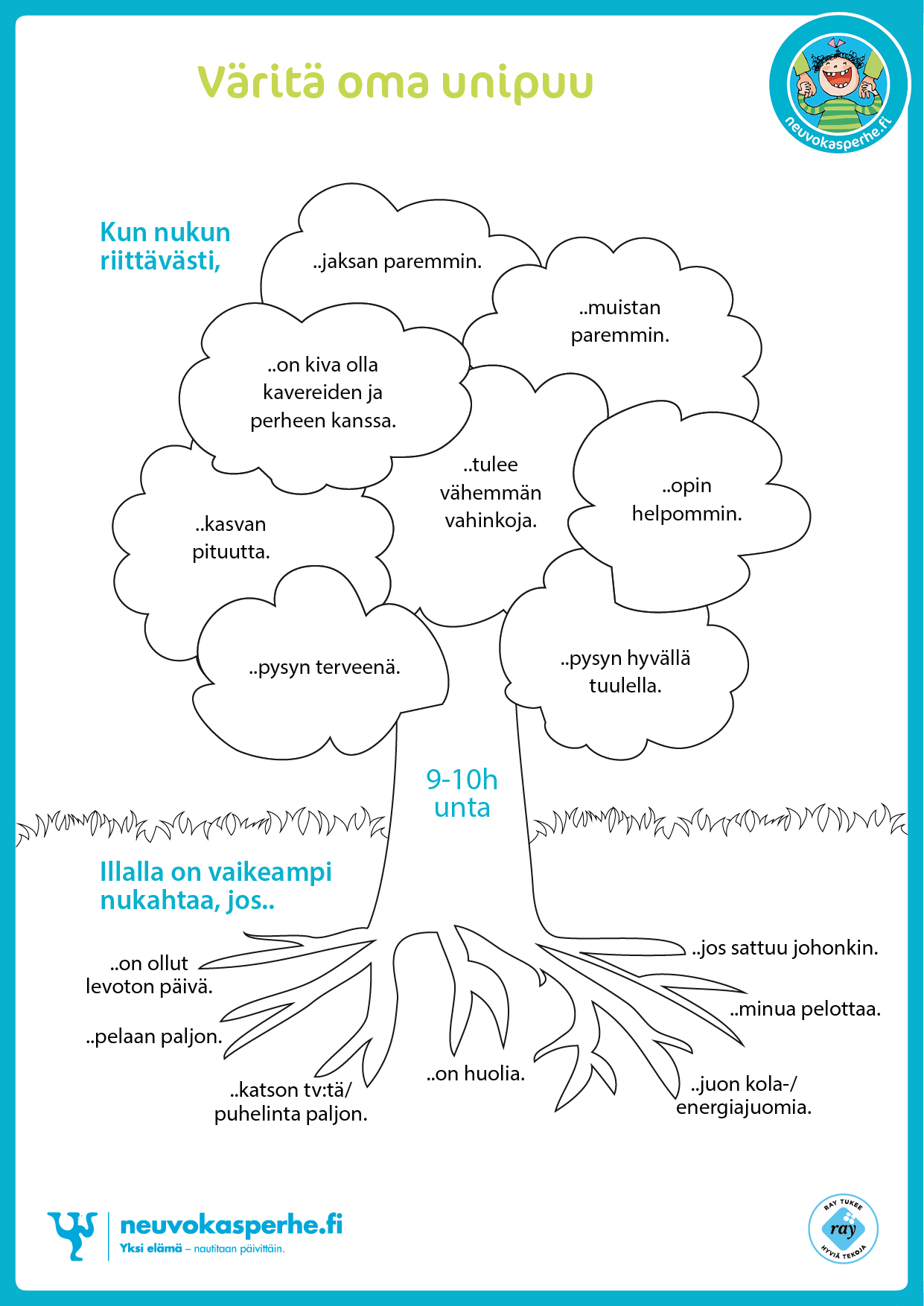 Unipuu – miksi uni on tärkeää? - Neuvokasperhe